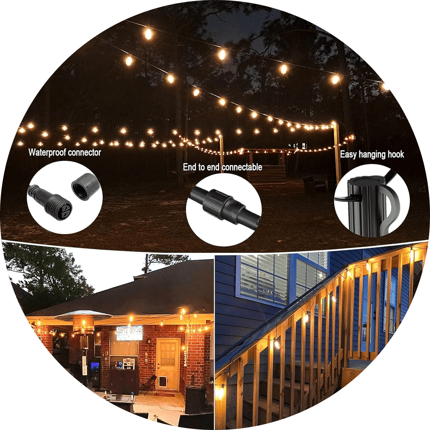 Outdoor LED Festoon Lights Mains Powered - thelights4u